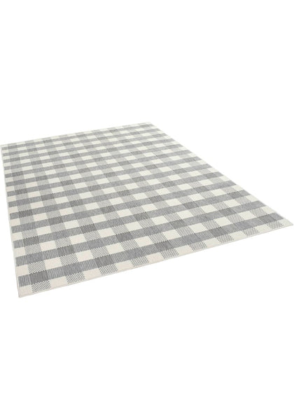 Dee Why Grey Gingham Rug | Outdoor Rugs Belrose | Rugs N Timber – Rugs ...