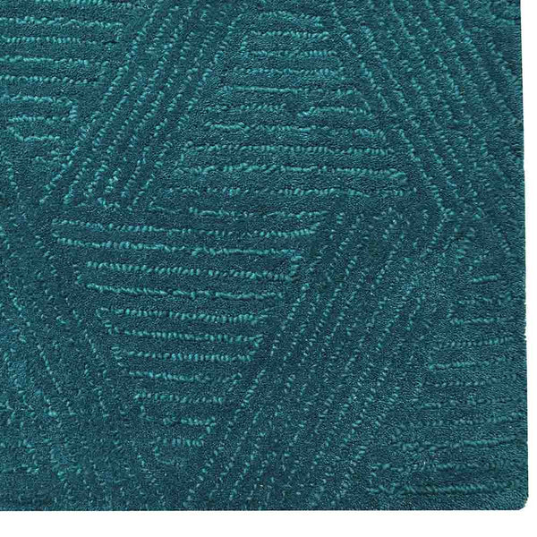 Beaumont Teal Wool Rug | Modern Rugs Belrose | Rugs N Timber – Rugs 'N ...