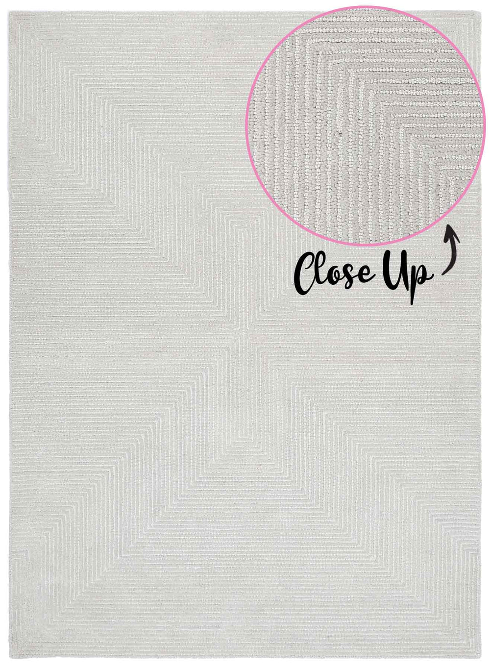 Marseille Silver Angular Rug | Wool Rugs Belrose | Rugs N Timber – Rugs ...