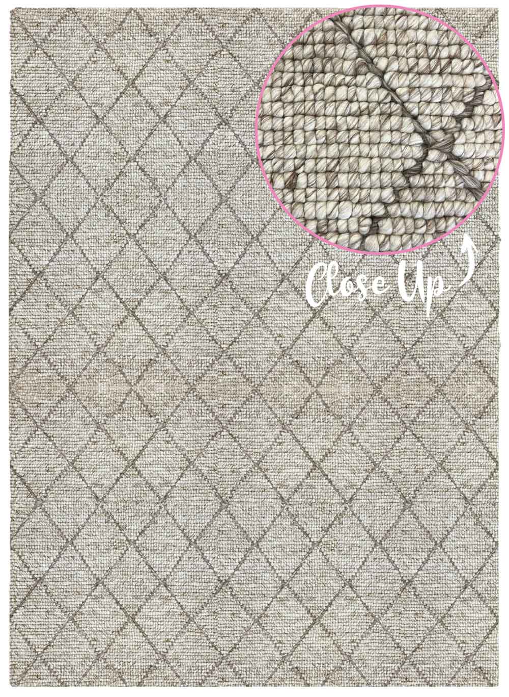 Diamond Off-White Rug | Wool Rugs Belrose | Rugs N Timber – Rugs 'N' Timber