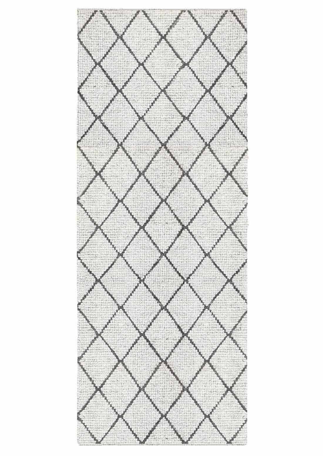 Diamond White Runner | Wool Rugs Belrose | Rugs N Timber – Rugs 'N' Timber