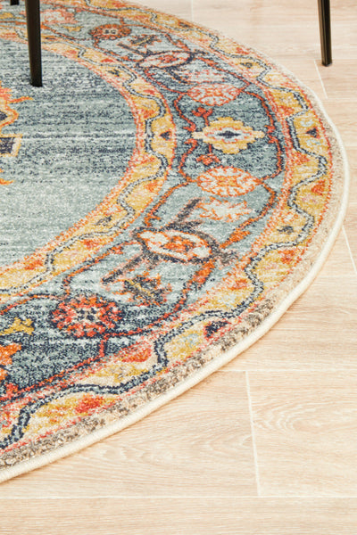 Kalani Medallion Round Rug | Traditional Rugs Belrose | Rugs N Timber ...