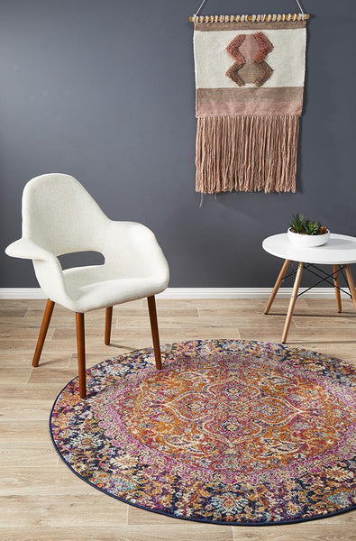 Brooklyn Medallion Round Rug | Traditional Rugs Belrose | Rugs N Timber ...