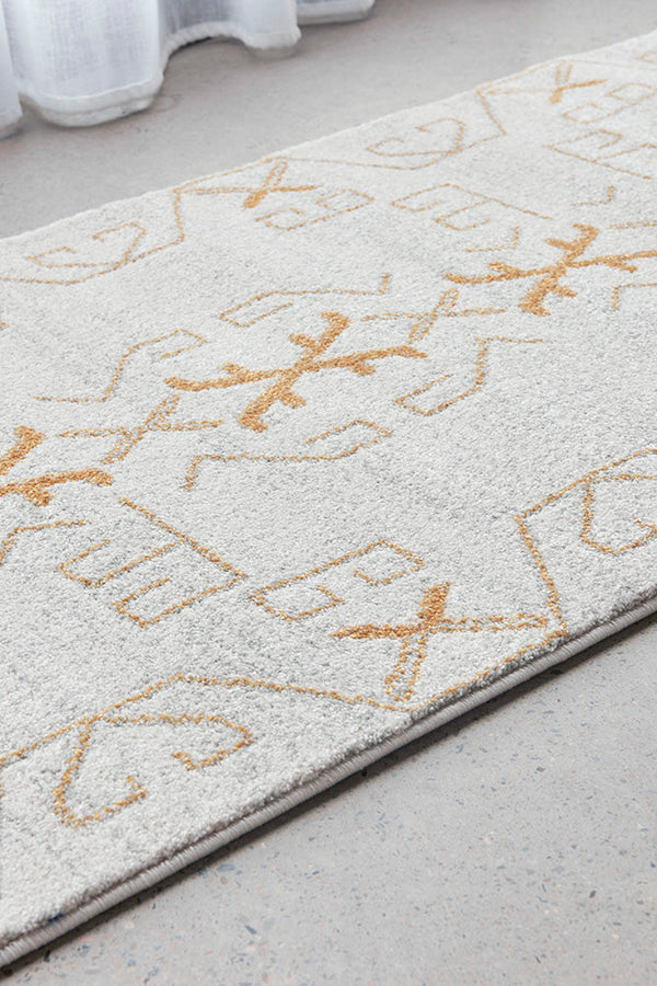 Zara Gold Tribal Runner | Hall Runners Rugs Belrose | Rugs N Timber ...