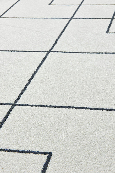 Zara Ivory Diamonds Rug | Round Rugs Belrose | Rugs N Timber – Rugs 'N ...